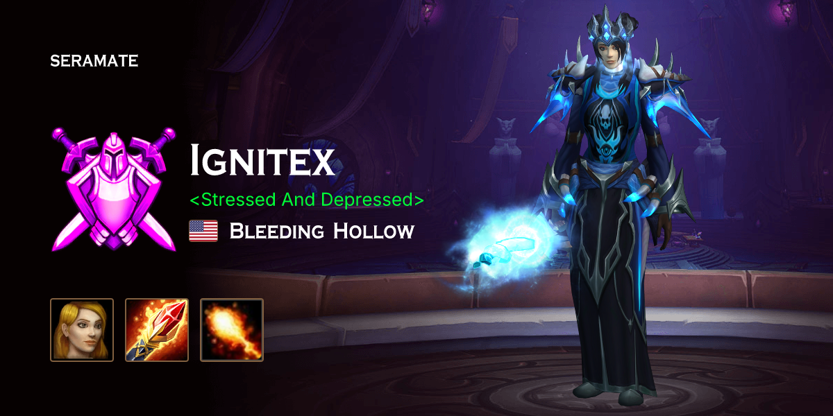 Ignitex @ Bleeding Hollow (US) · Seramate · WoW PvP Leaderboards, Arena Activity, Character ...